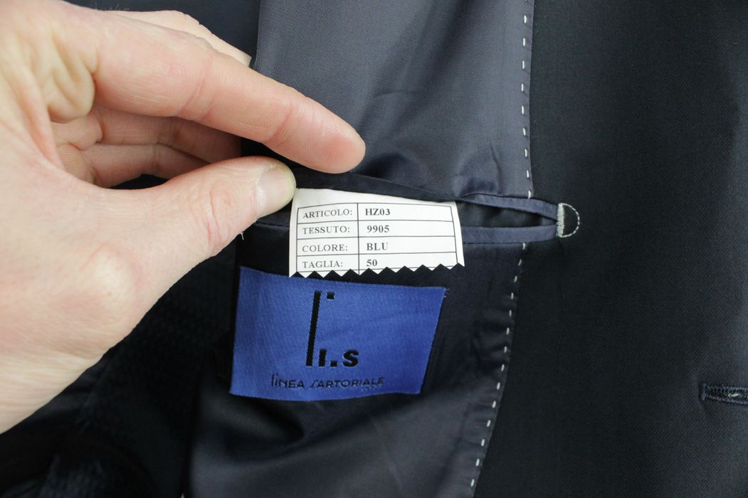 Italian Designers Linea Sartoriale Navy Blue Wool Slim Fit Blazer | Grailed