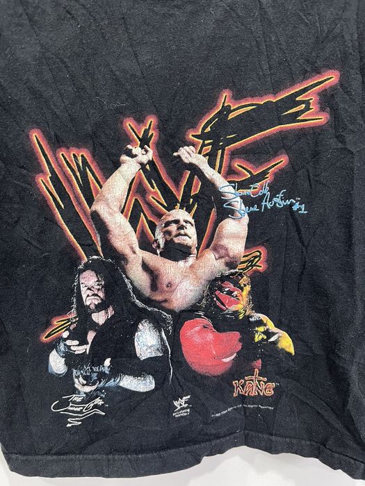 Vintage Vintage 1999 WWF Wrestling Tank Shirt stone cold kane | Grailed