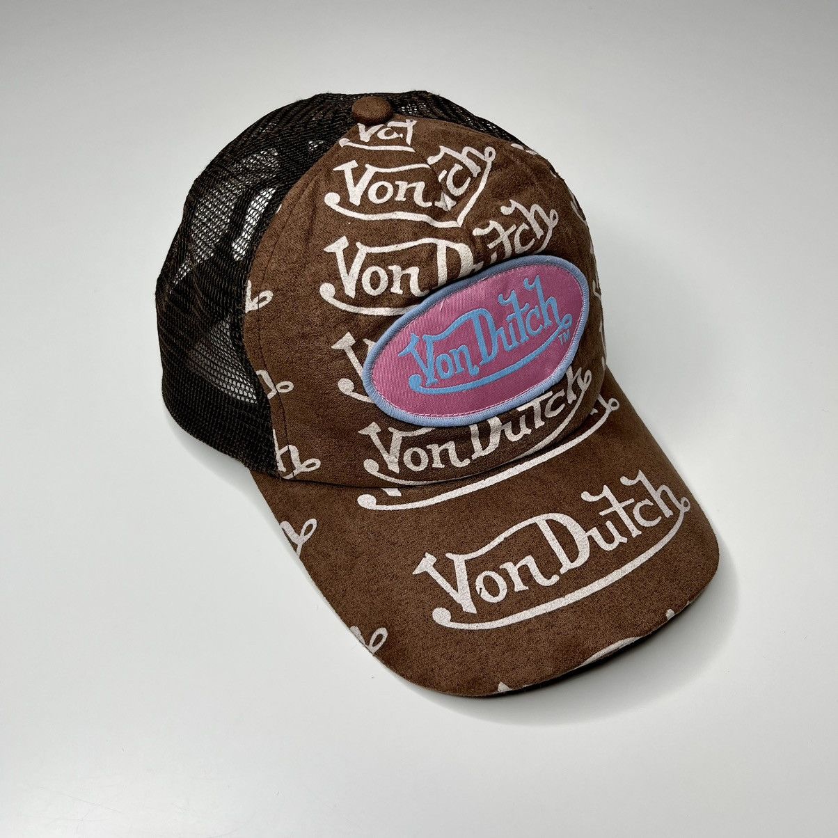 Von Dutch VINTAGE Y2K VON DUTCH MONOGRAM TRUCKER CAP | Grailed