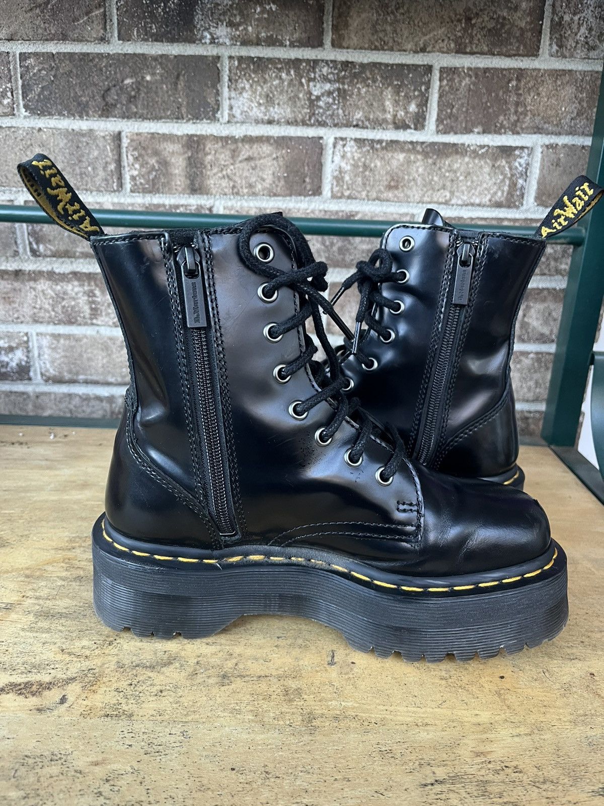 Dr. Martens × Vintage Doc Martens Jadon platform boots | Grailed
