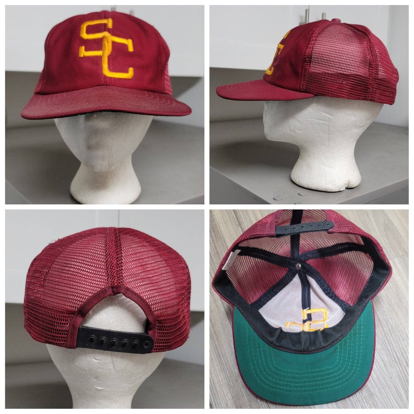 New Era Vtg New Era Pro Design USC Trojans SC Logo Trucker Hat | Grailed