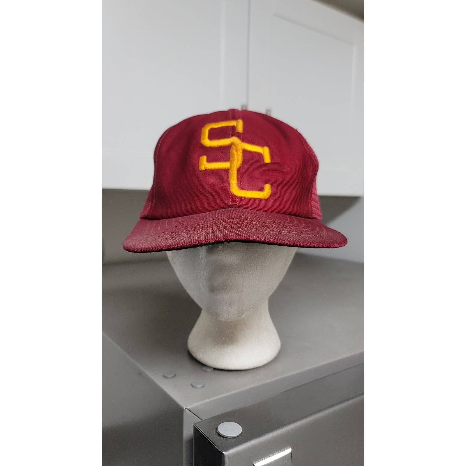 New Era Vtg New Era Pro Design USC Trojans SC Logo Trucker Hat | Grailed