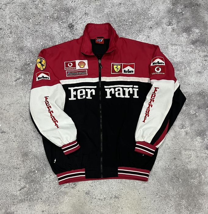 Marlboro Vintage Ferrari Marlboro F1 Racing Jacket Michael Schumacher ...