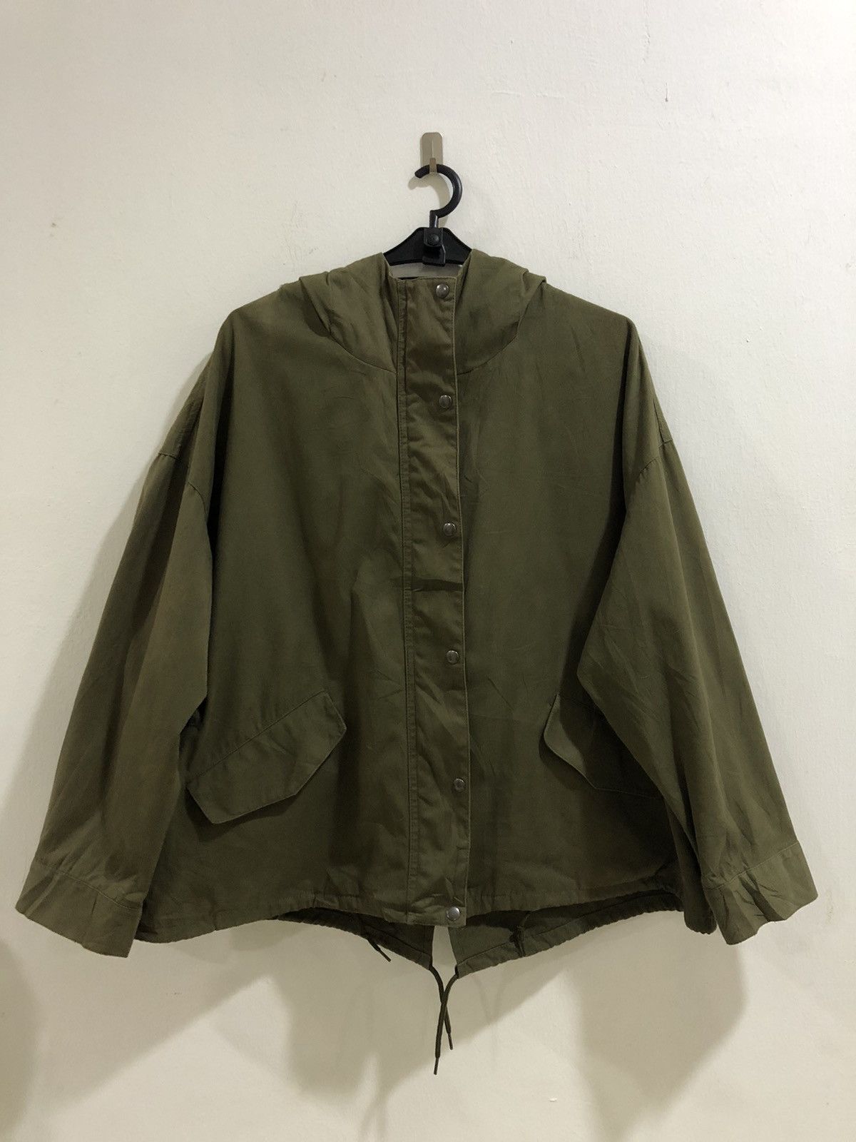 GU × Japanese Brand GU CROP TOP FISHTAIL PARKA JACKET HOODIE | Grailed