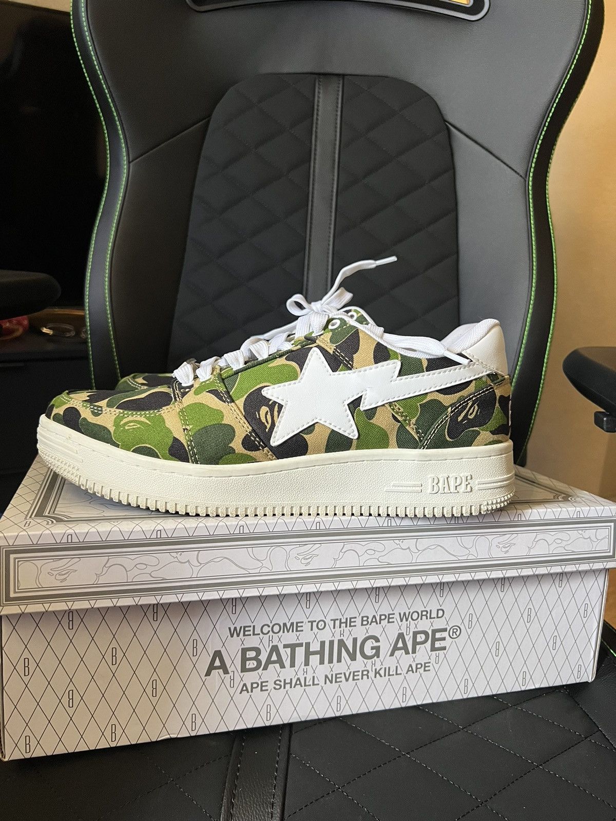 Bape A bathing ape Babesta low abc 20th anniversary green | Grailed