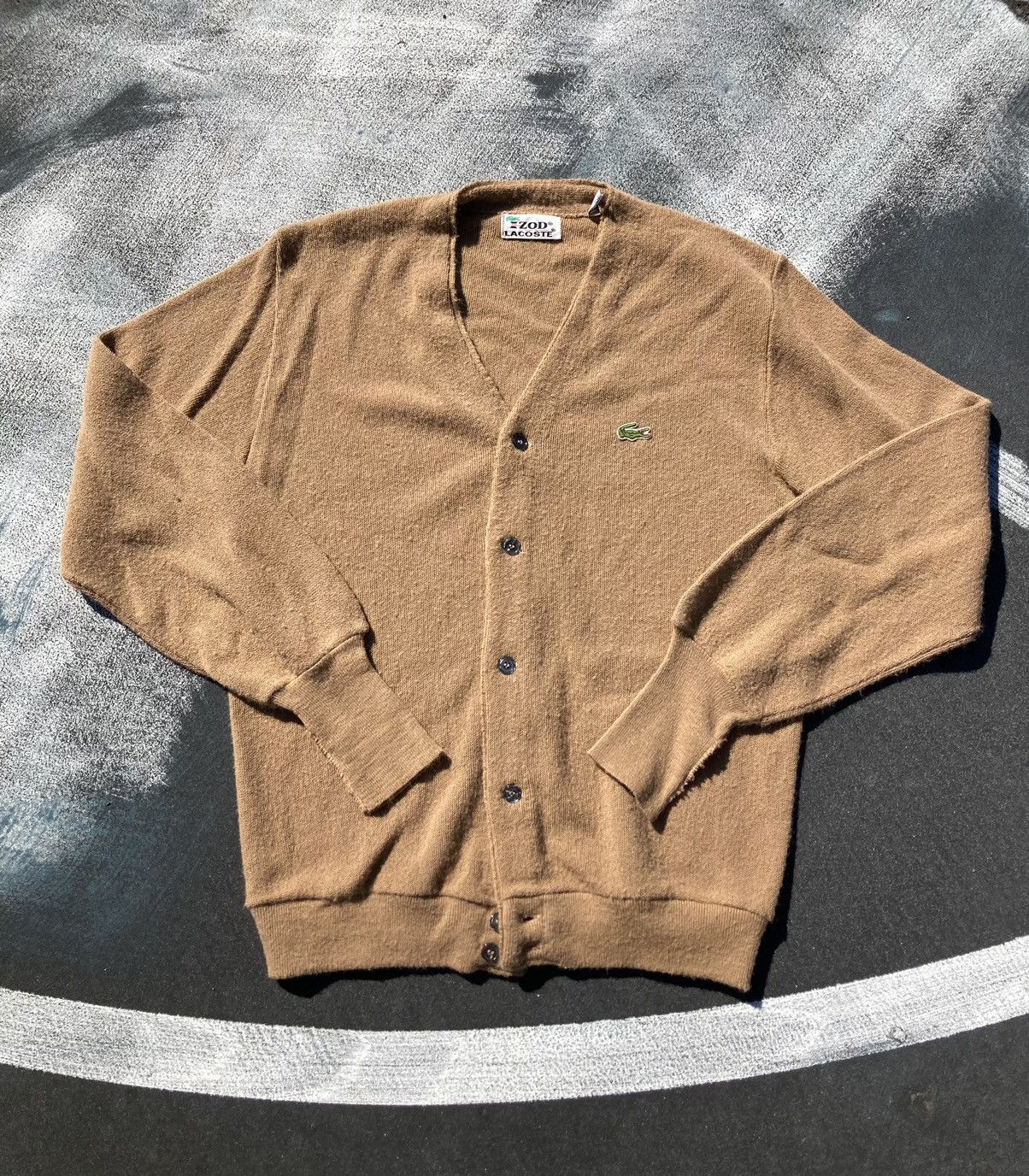 Vintage VINTAGE 70s LACOSTE IZOD GATOR BUTTON UP SWEATER CARDIGAN | Grailed