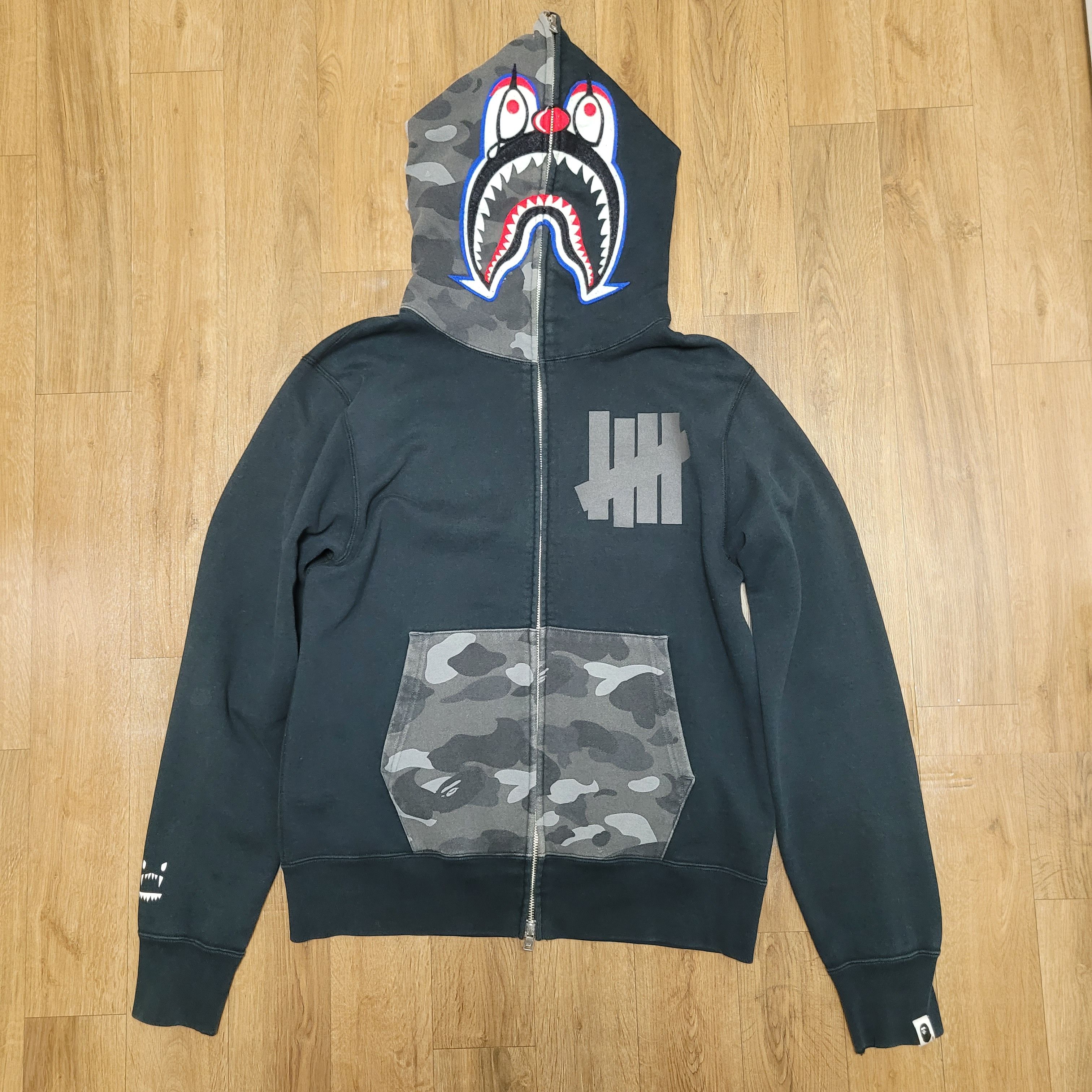 Bape × Undefeated Bape Undefeated Shark Hoodie Zip Up | Grailed