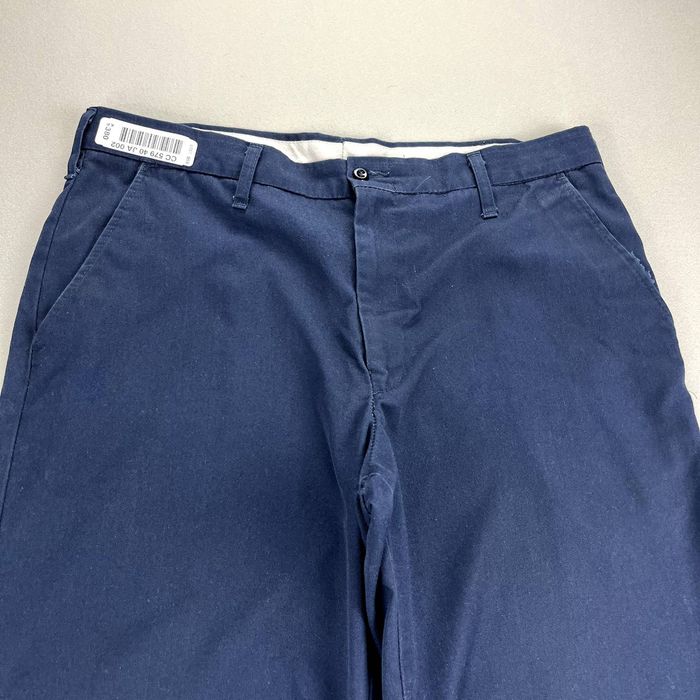 Brand UniFirst Reflective Pants Mens 35 Chino Blue Straight Leg | Grailed