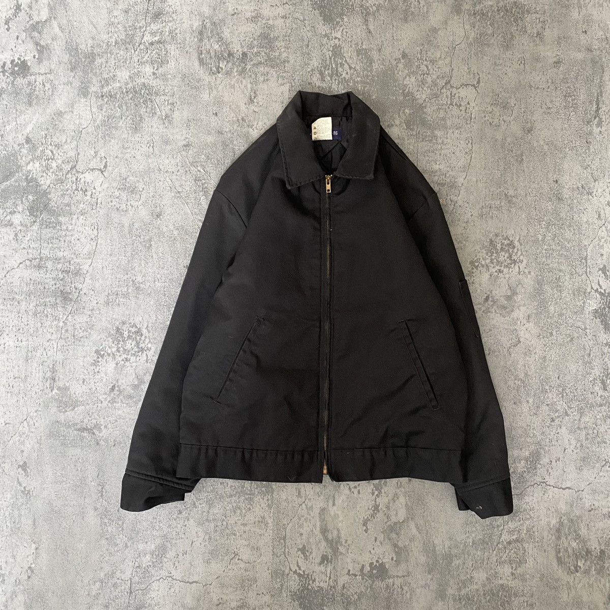 Vintage Vintage 90s Dickies Black Workwear Workers Crop Jacket Sz M ...