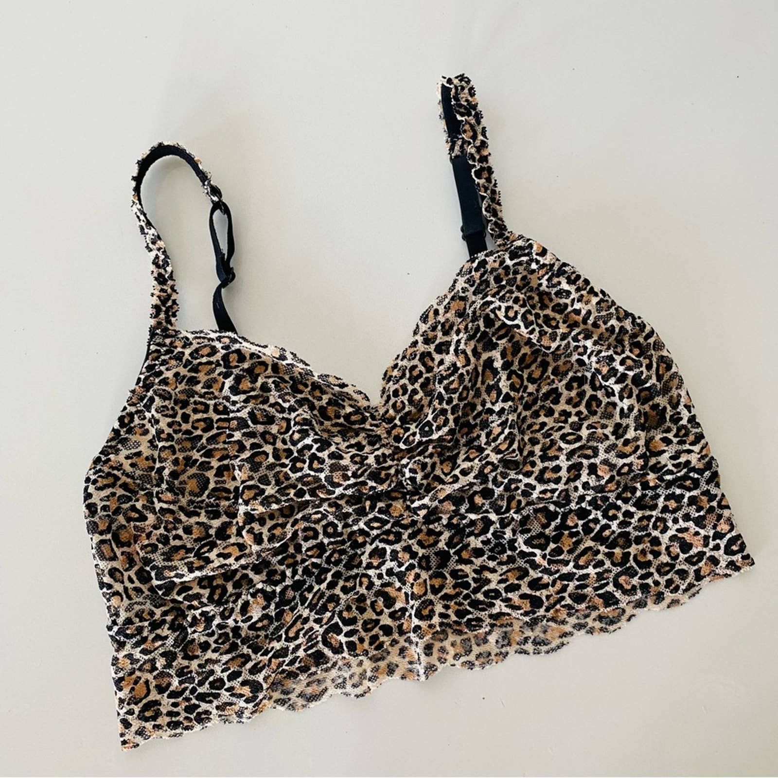 Victoria's Secret NEW VS VICTORIAS SECRET PINK Lace Tan Black Print ...