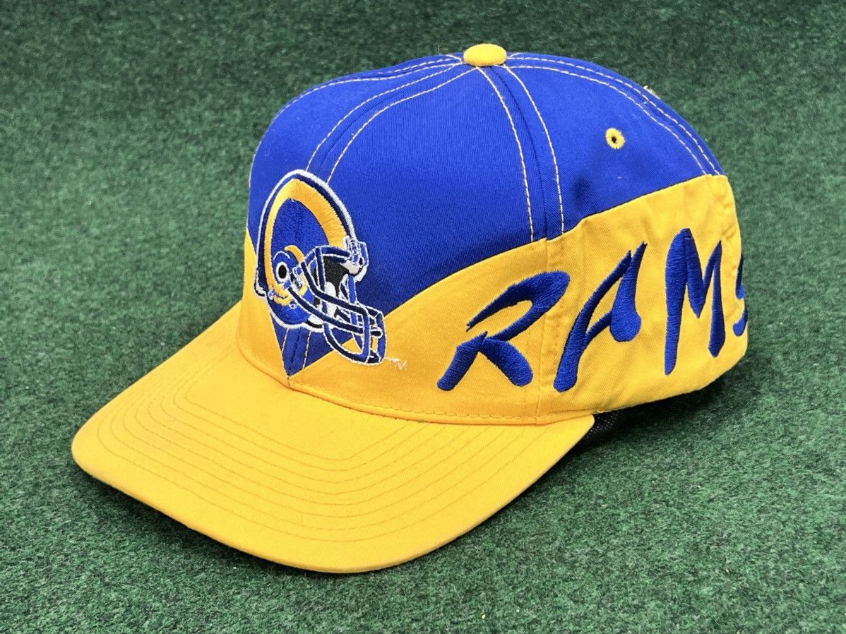 Vintage 90s St Louis Rams Graffiti Spell Out Snapback Hat | Grailed