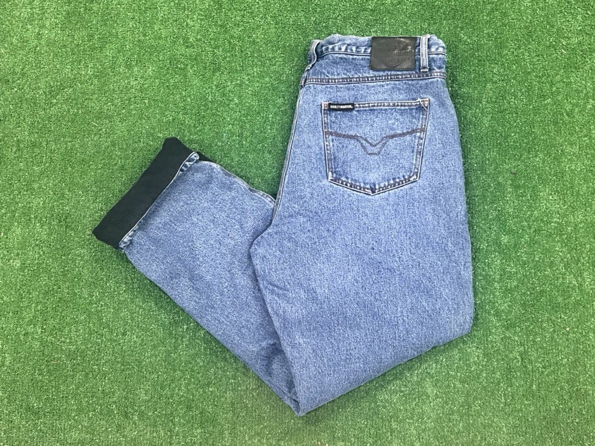 Harley Davidson × Streetwear Fleece Lined Riding Jeans | Grailed