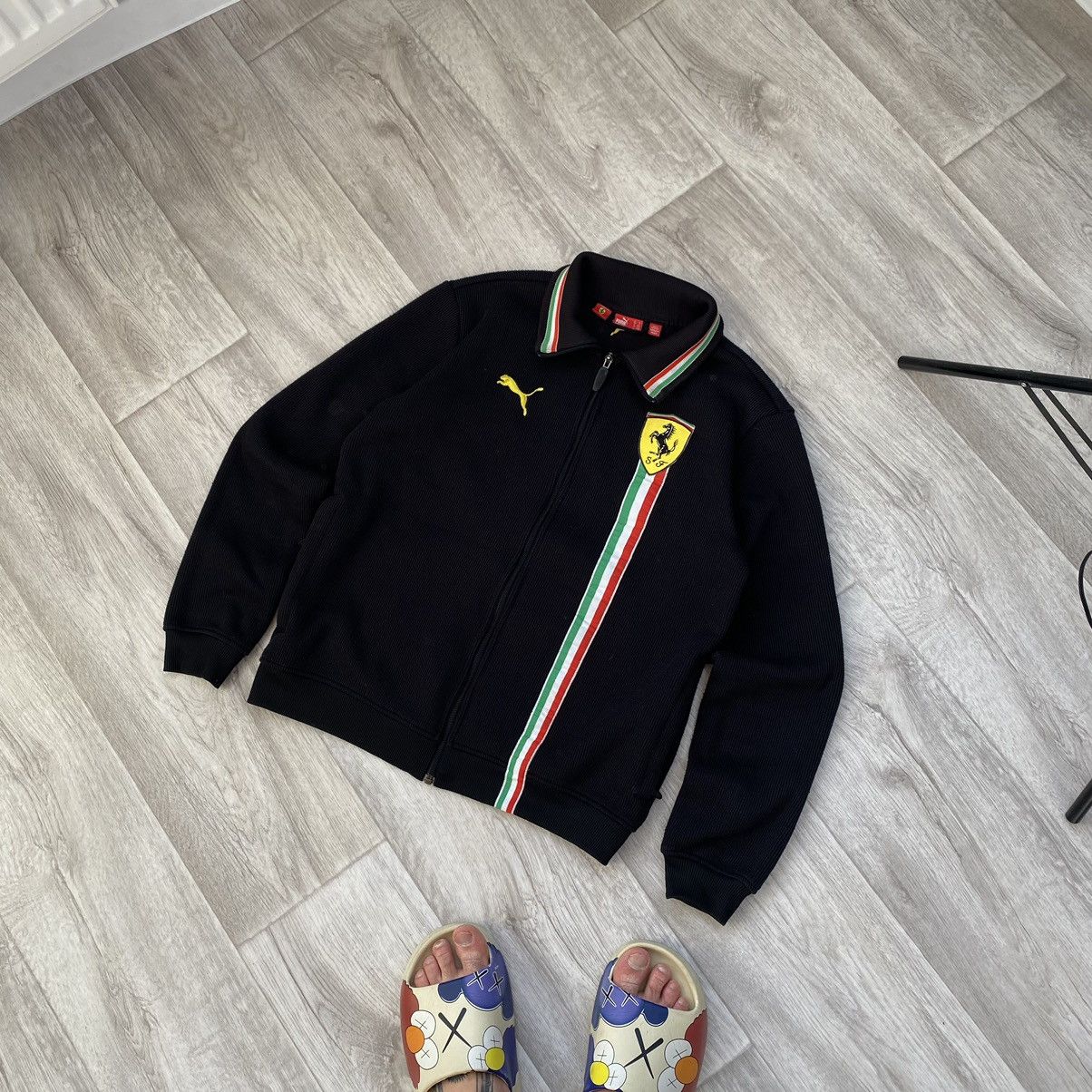 Ferrari × Puma × Vintage Vintage puma Ferrari sweater zip up | Grailed