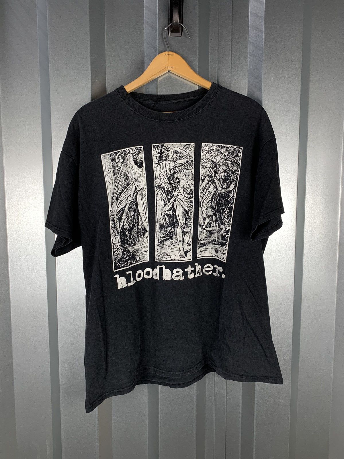 Band Tees × Vintage Vintage Bloodbather Band Merch Artwork Black T ...