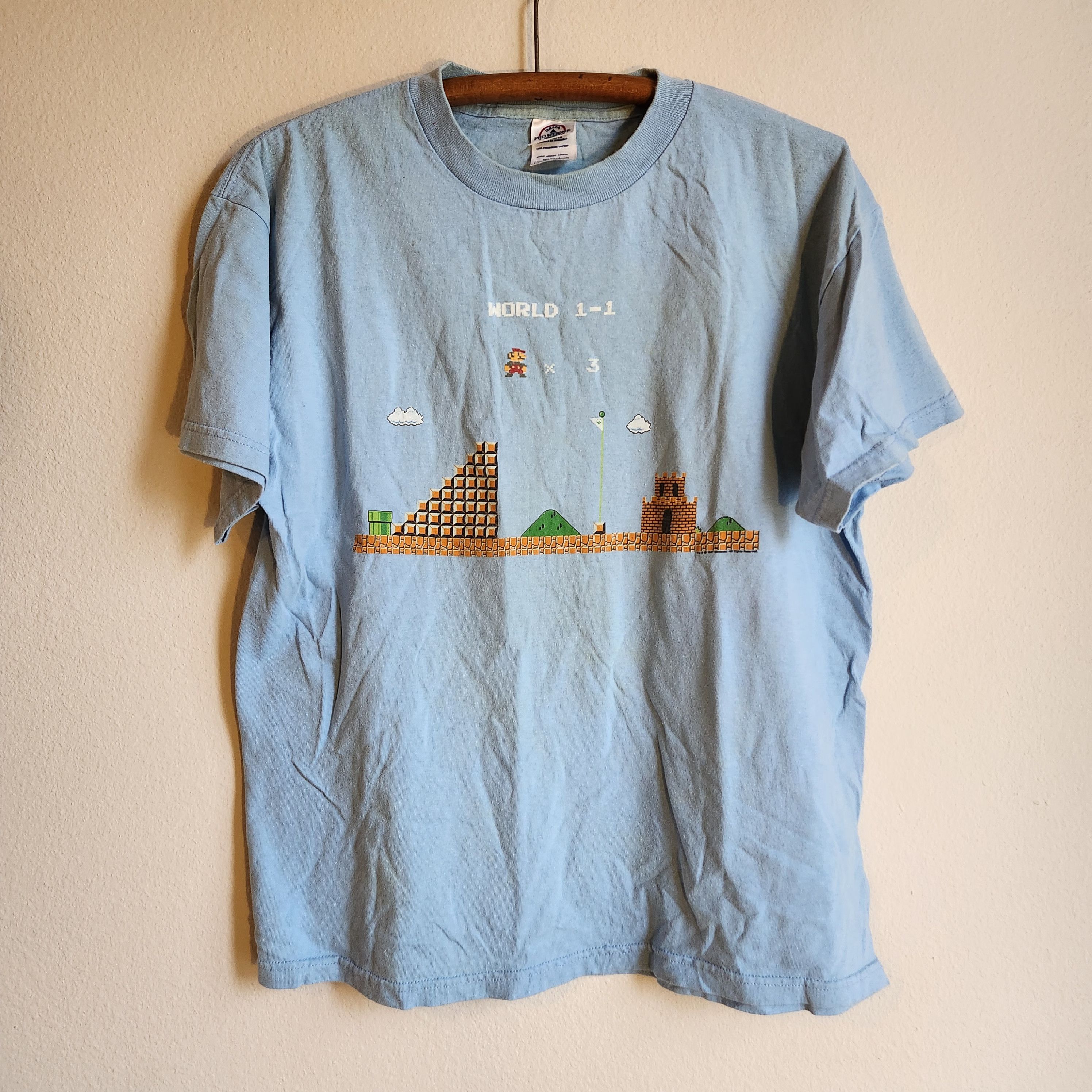Vintage Vintage 90s y2k Super Mario Bros Rare Graphic T Shirt World ...