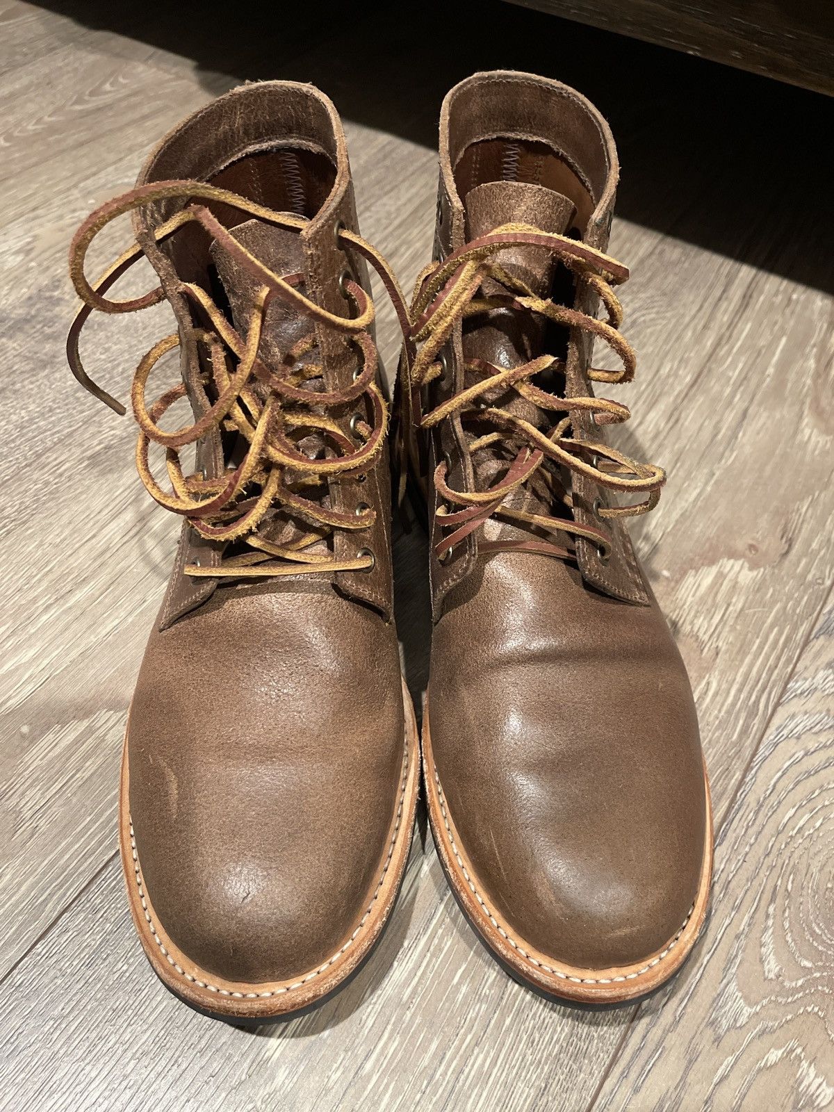 Oak Street Bootmakers Oak Street Bootmakers - Trench Boot - Natural Waxed Flesh | Grailed