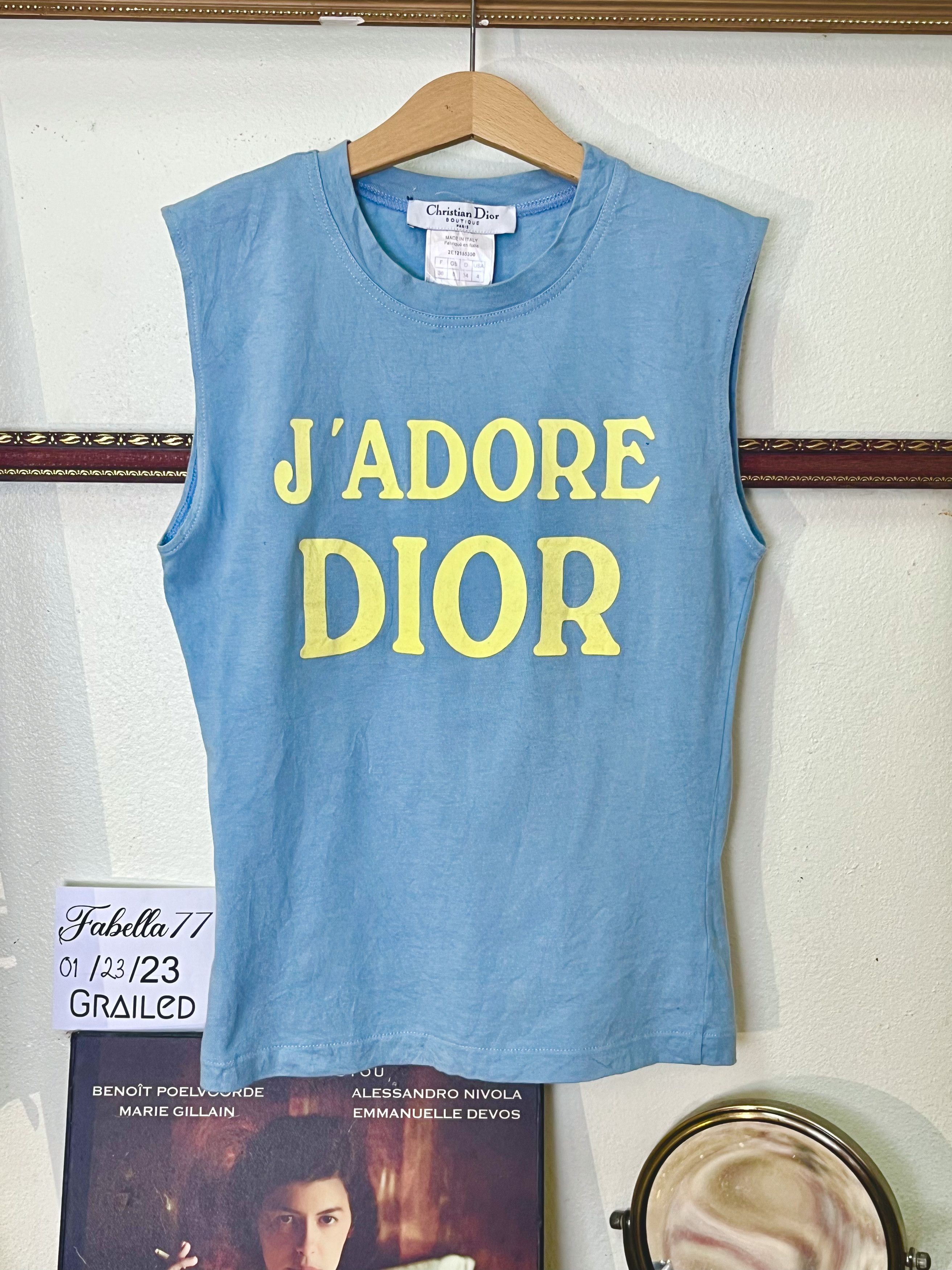 Dior × John Galliano CHRISTIAN DIOR J'ADORE DIOR Y2K 2000's TANK | Grailed