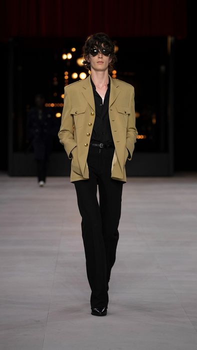 Celine Beige Military Jacket with Gold Buttons | Grailed