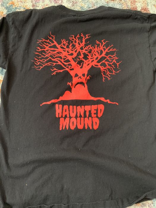 Haunted Mound I LOVE HAUNTED MOUND American flag tee | Grailed