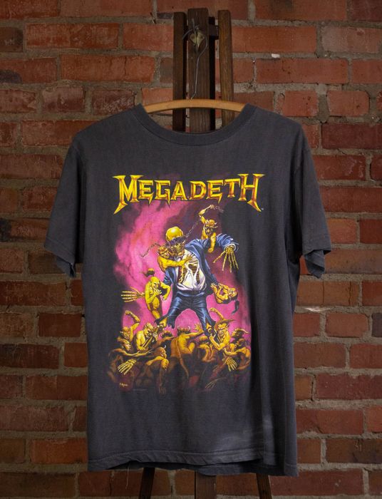 Vintage Megadeth 1992 Vic Rattlehead vs Demons Concert T Shirt | Grailed