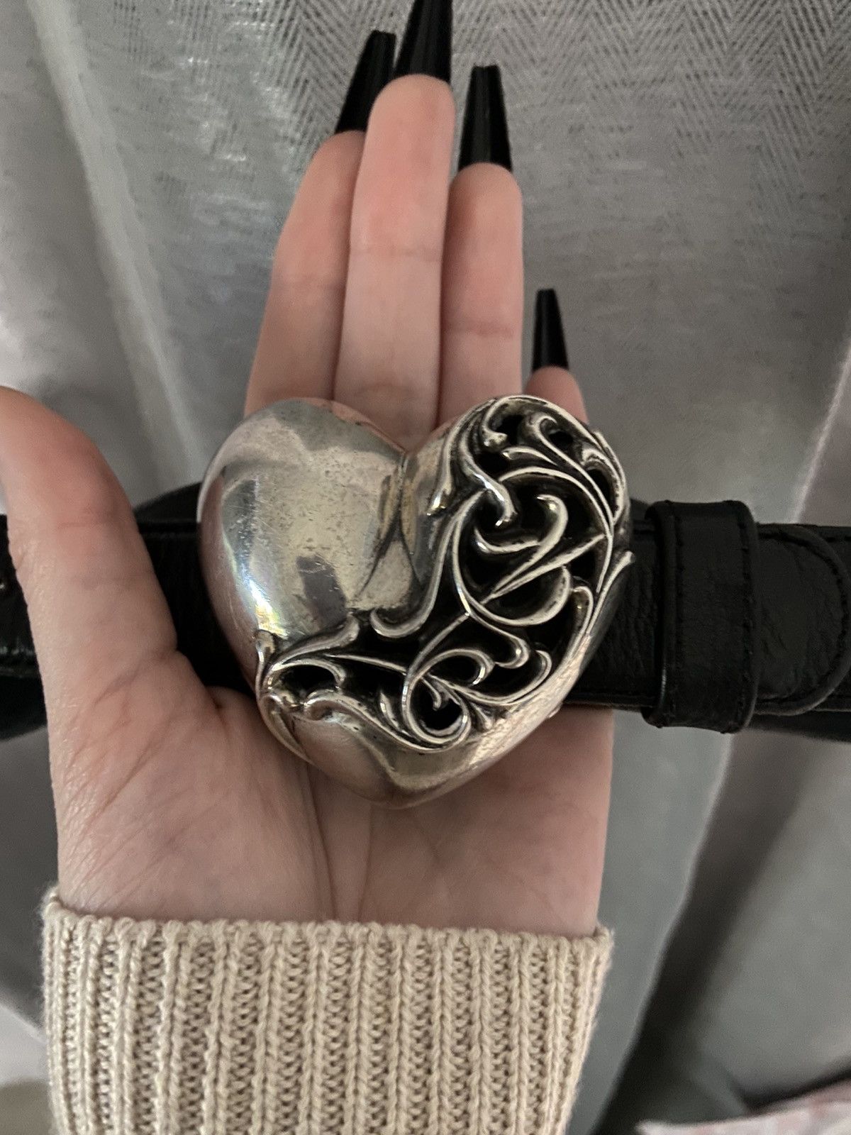 Chrome hearts heart pendant store