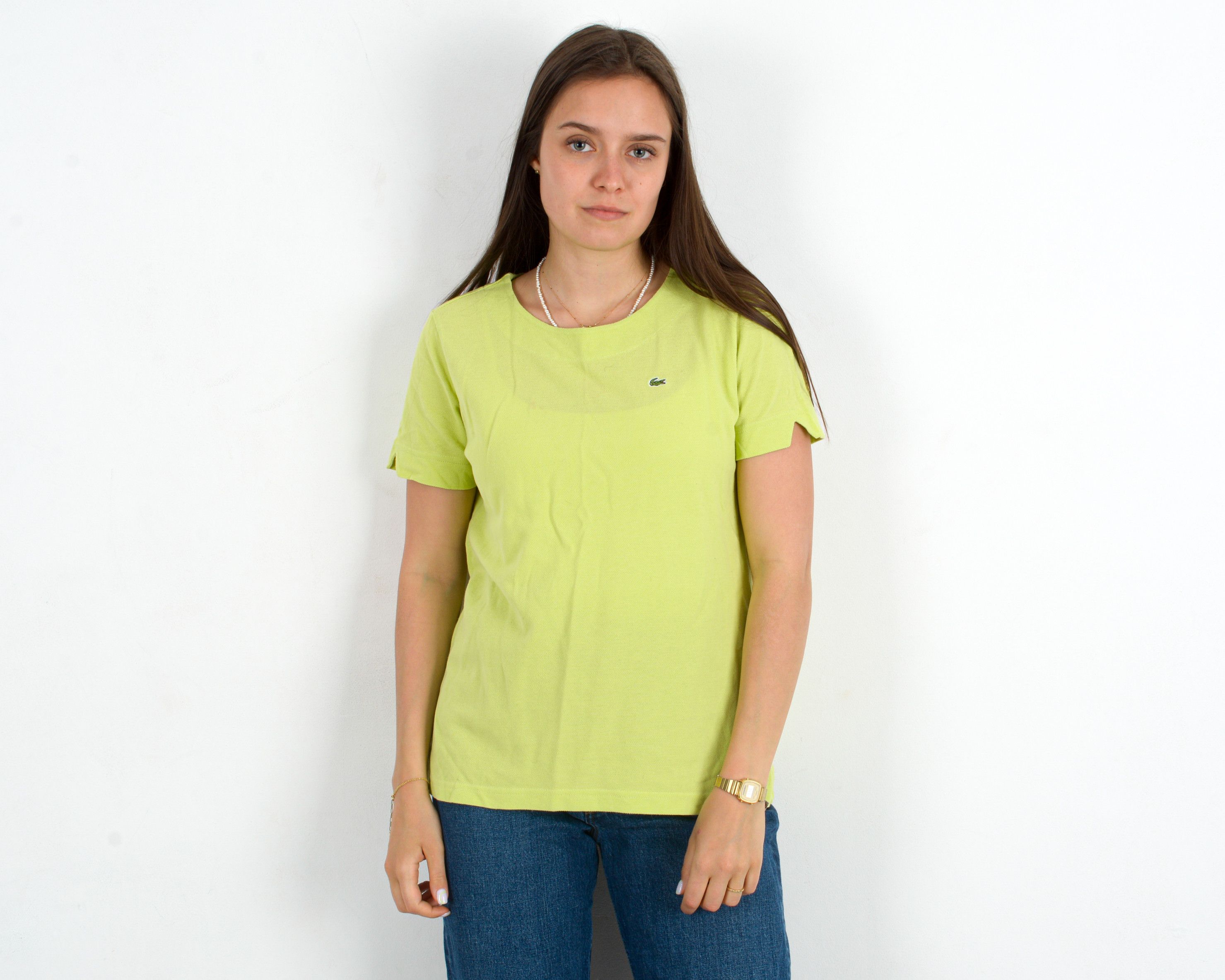 Lacoste × Vintage Devanlay Size 44 T-Shirt Short Sleeved Tee Cotton Top ...