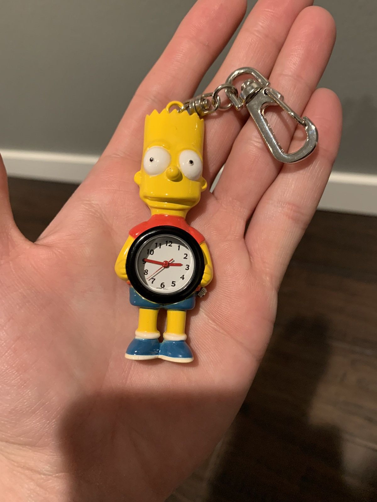 The Simpsons 2004 Bart Simpson clock Keychain | Grailed