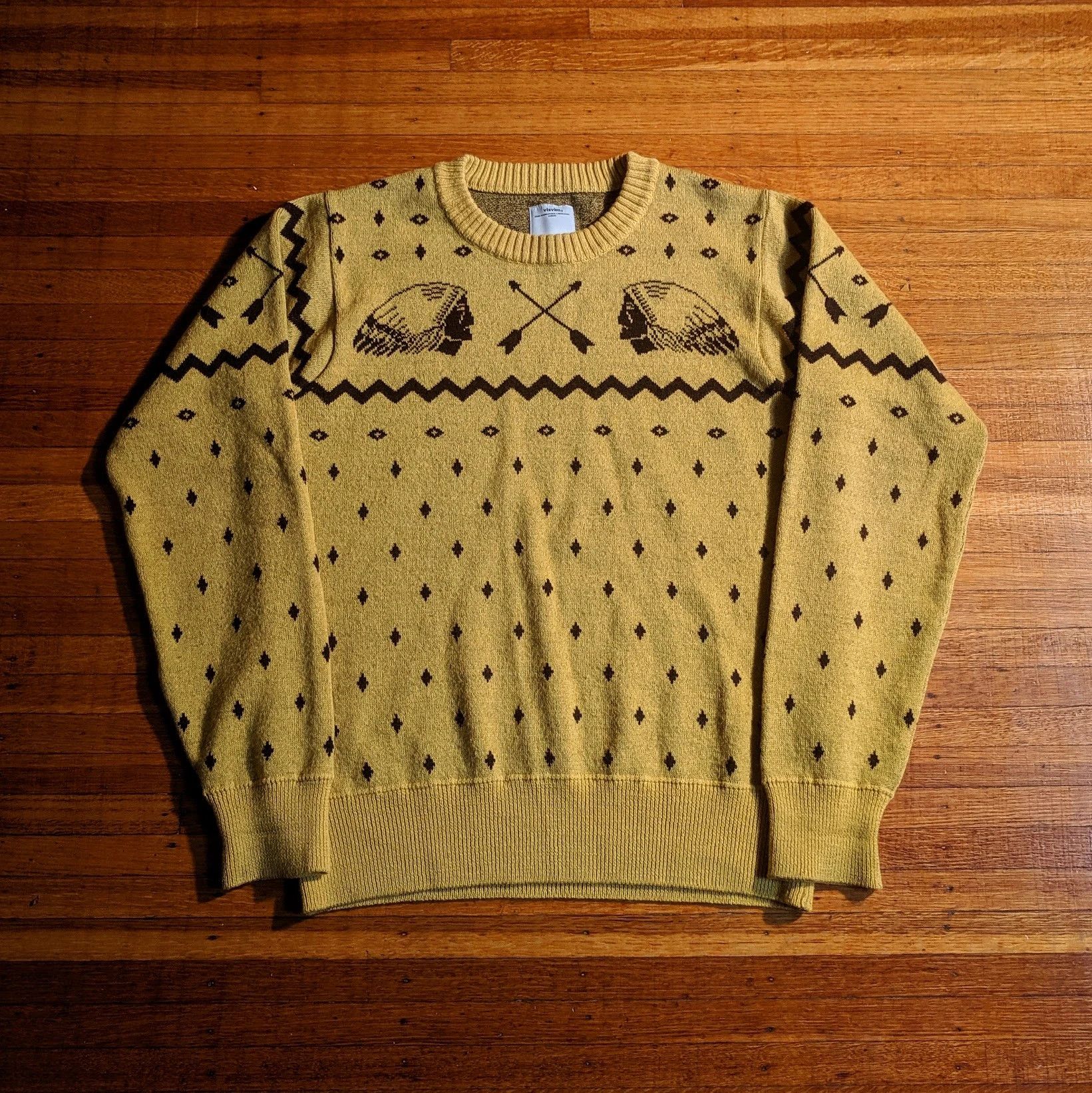 Japanese Brand × Visvim Vntg Native Jacquard Knit | Grailed
