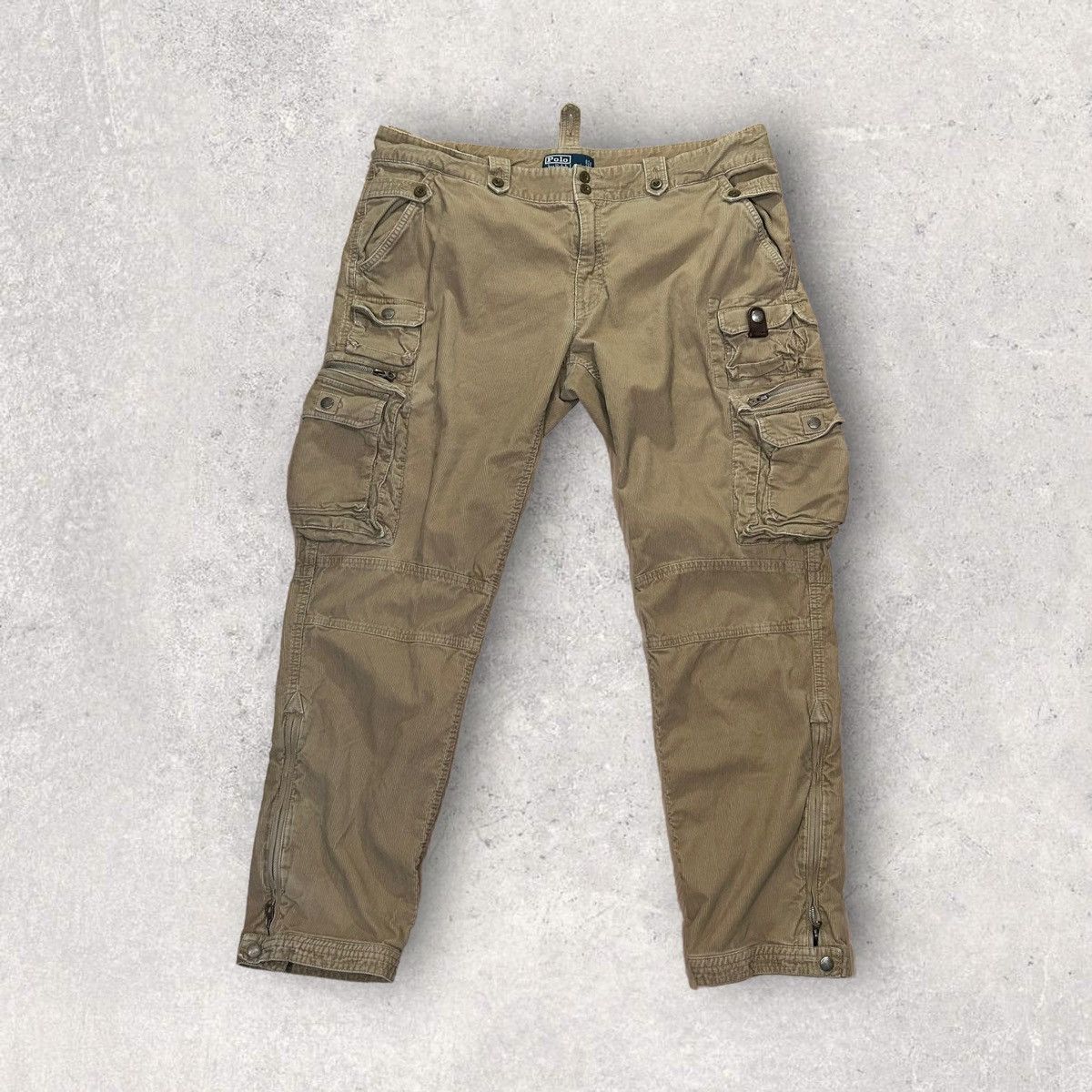 Polo Ralph Lauren RARE Polo Khaki Corduroy Tactical Utility Cargo Pants | Grailed