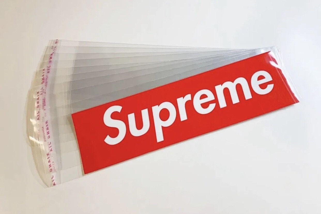 Supreme Supreme Box Logo Sticker Sleeves Pack of 10 | Grailed