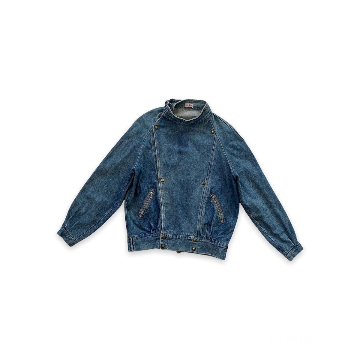 Vintage Gap Vintage 80s Denim Biker Jacket | Grailed