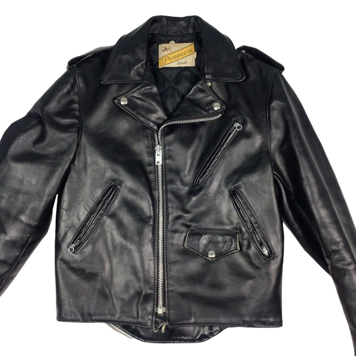 Vintage Vintage 70s Schotts Perfecto Leather biker jacket. Medium | Grailed