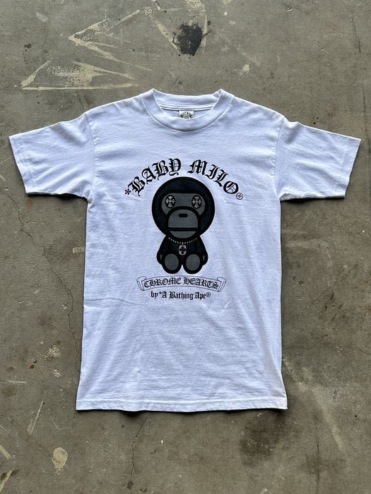 Bape Chrome Hearts Baby Milo Tee | Grailed