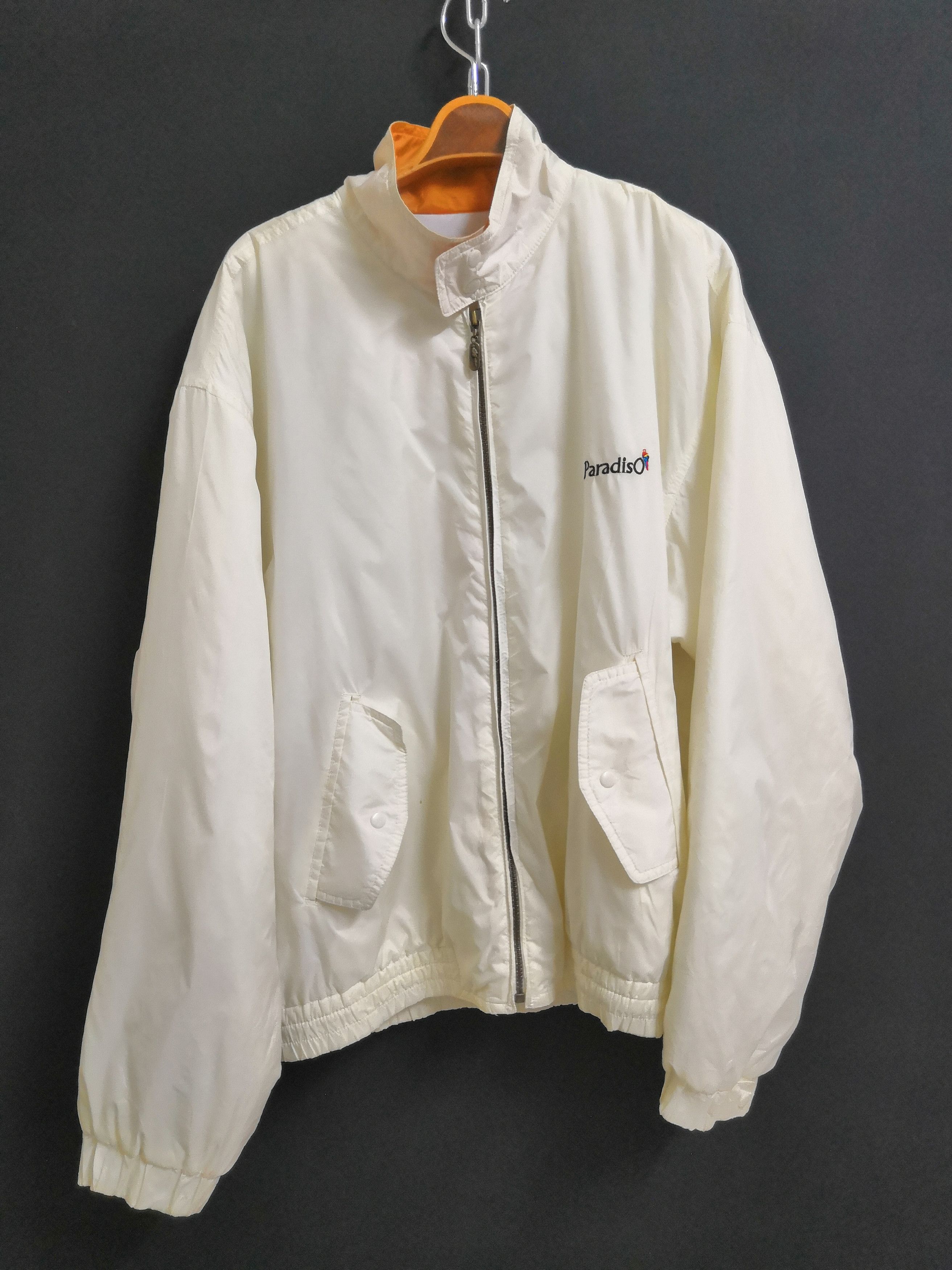 Japanese Brand × Vintage Paradiso Vintage Cream Milk Bomber Jacket ...