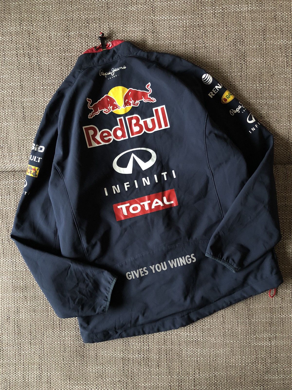 Vintage Red Bull Infinity Pepe Jeans Racing Softshell Jacket VTG | Grailed