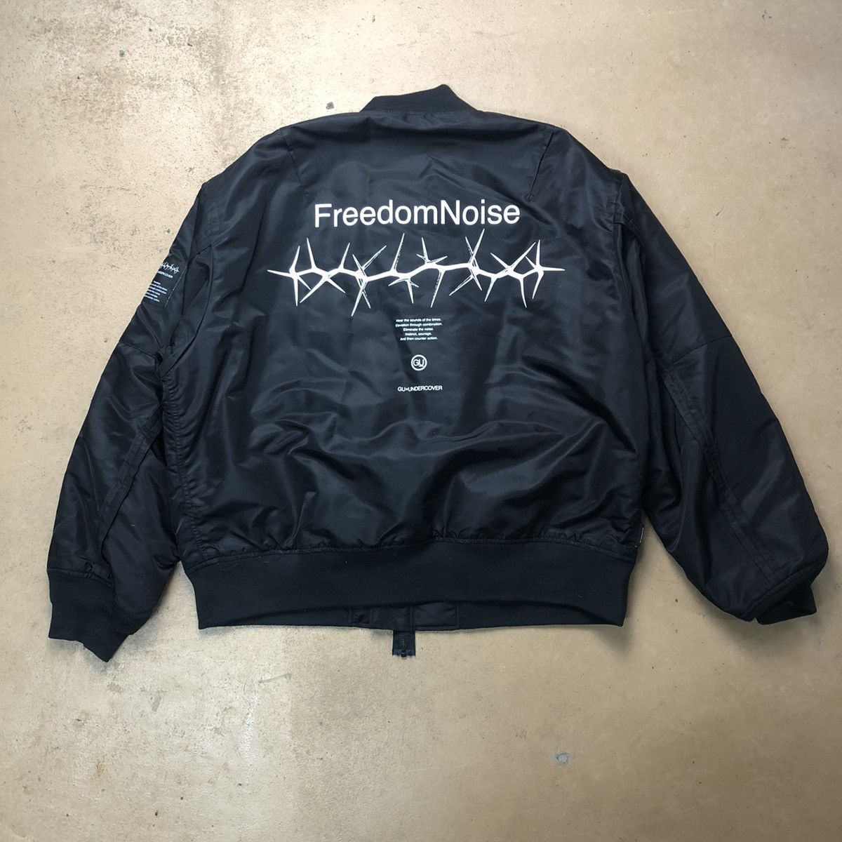 GU × Undercover GU x Undercover FreedomNoise Bomber Jacket | Grailed