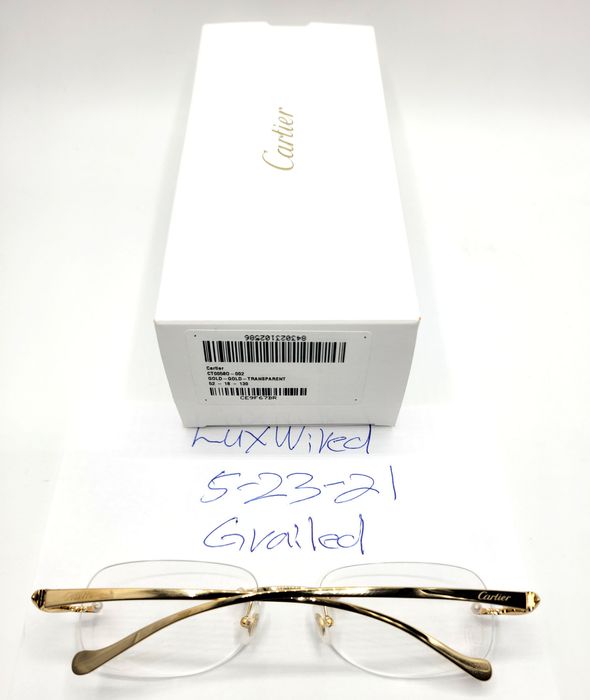 Cartier Authentic Cartier Panthere Gold Glasses | Grailed