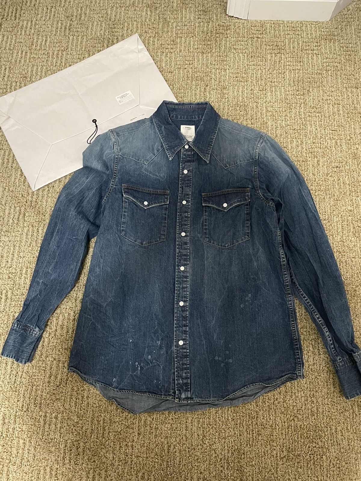 Visvim VISVIM DRY DENIM SHIRT | Grailed