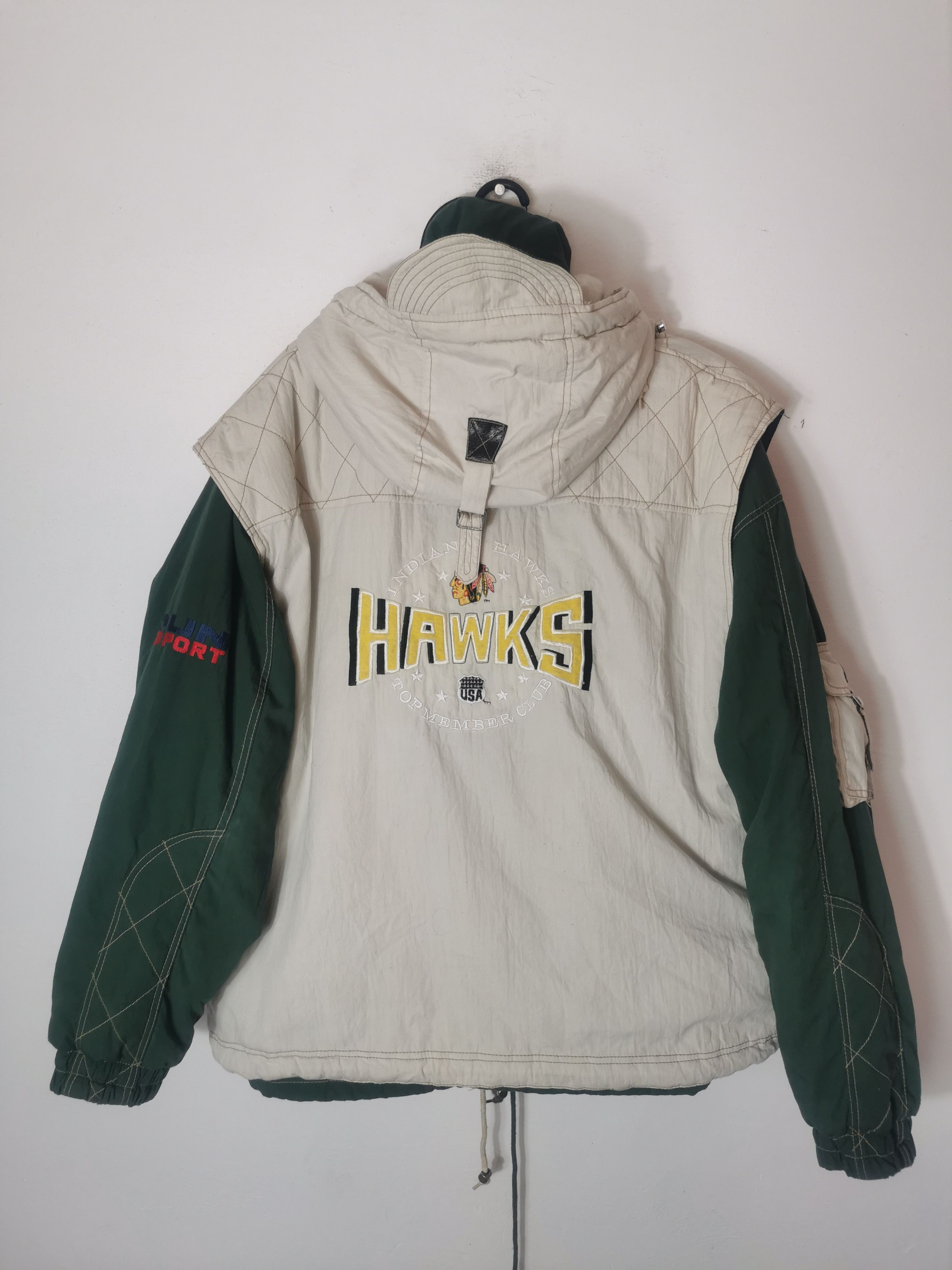 Vintage Indiana hawks vintage jacket + vest 2in1 | Grailed