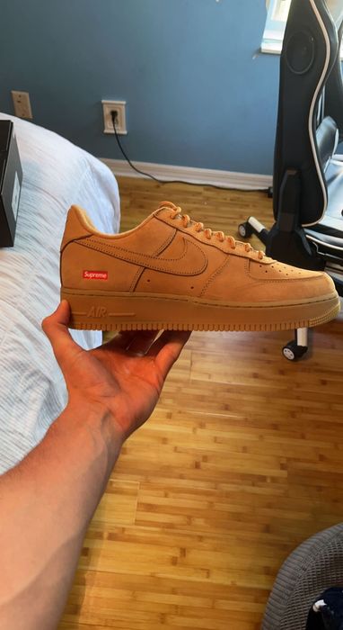 Supreme Supreme wheat Air Force 1 low | Grailed