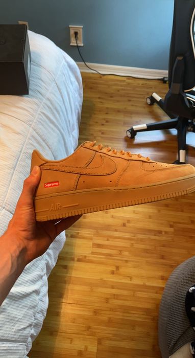 Supreme Supreme wheat Air Force 1 low | Grailed