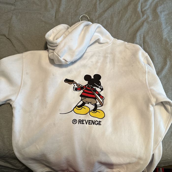 Revenge White Revenge Mickey Mouse Cobain Hoodie | Grailed