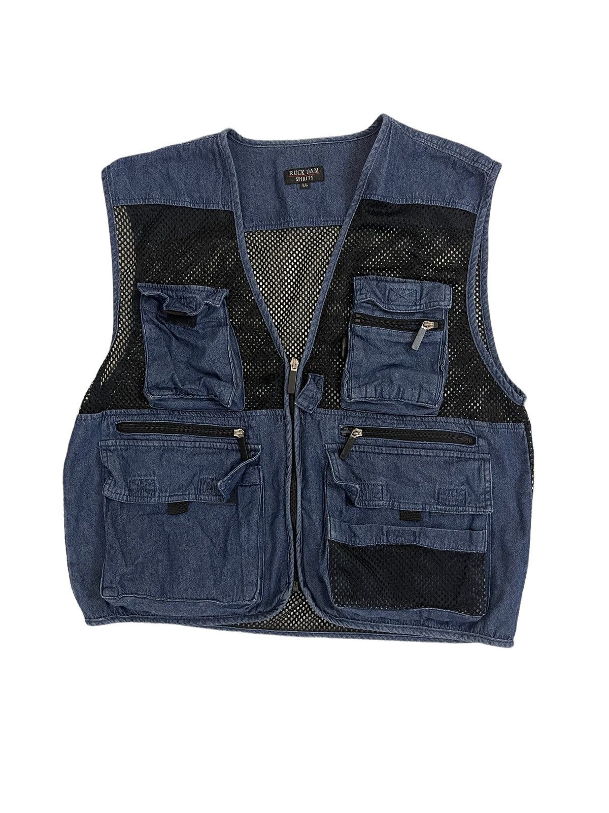 Japanese Brand × Vintage vintage techwear vest Ruck Dum spirit multiple ...