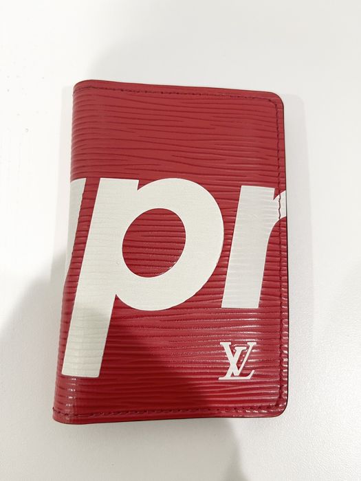 Supreme New Louis Vuitton Supreme Bifold Wallet “Red” | Grailed