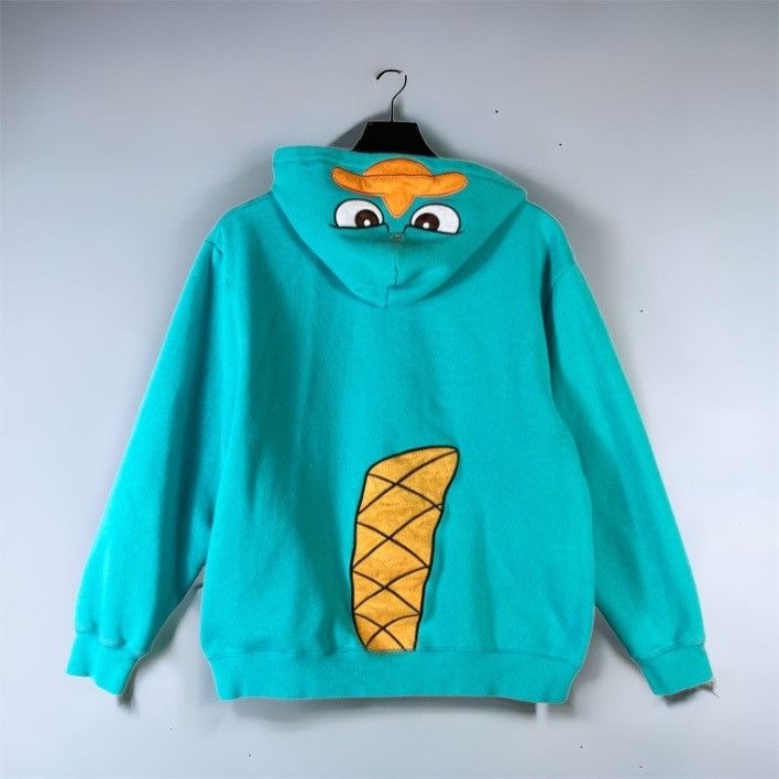 Disney Perry Platypus Disney Hoodie Phineas Ferb Zip Size Large | Grailed
