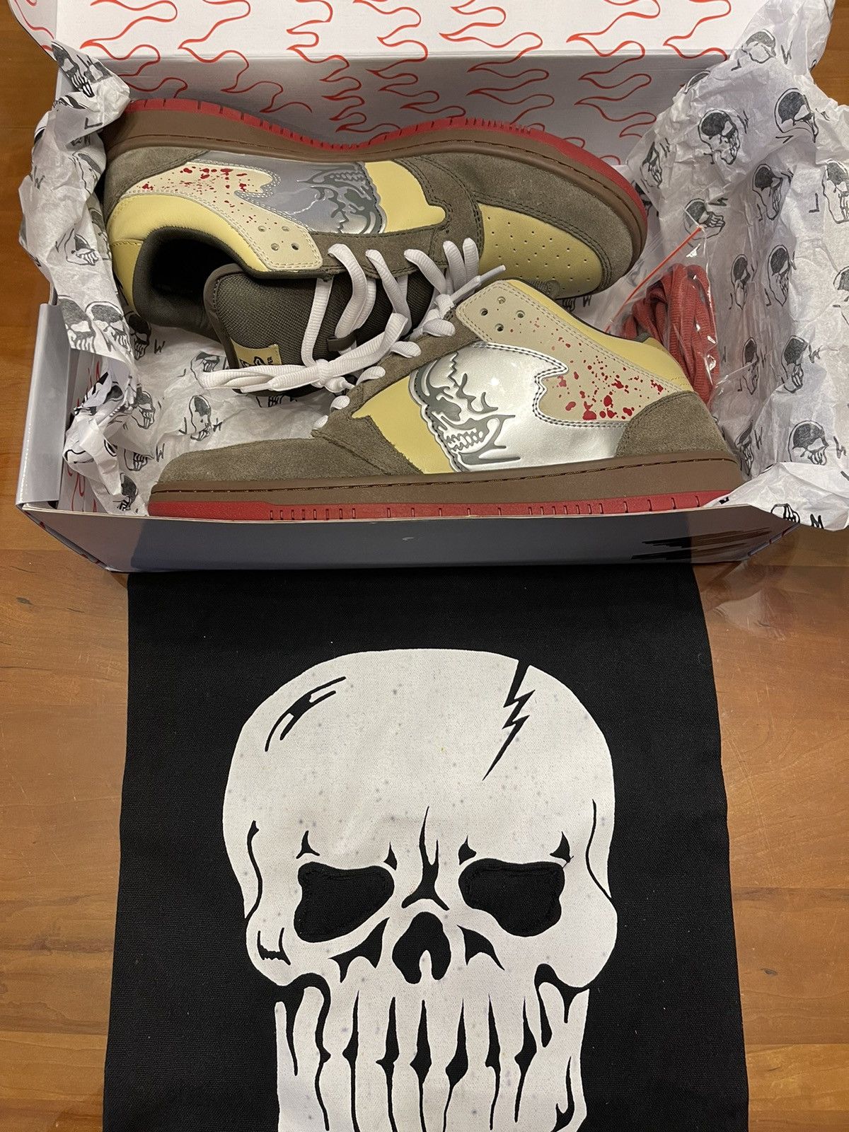 Warren Lotas Warren Lotas Chainsaw Reaper Dunks | Grailed