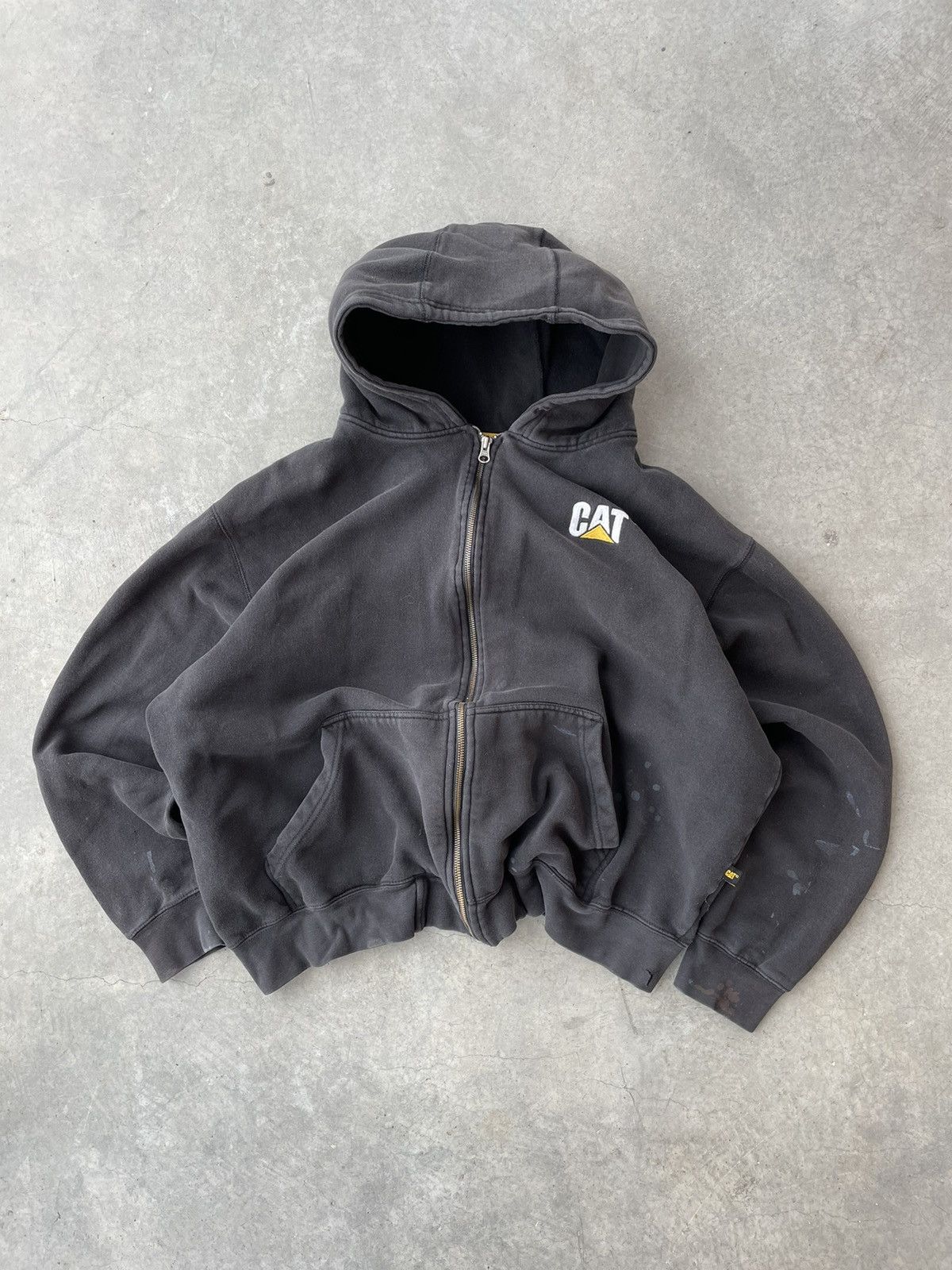 Vintage 2000s CAT full zip sweatshirt | Grailed