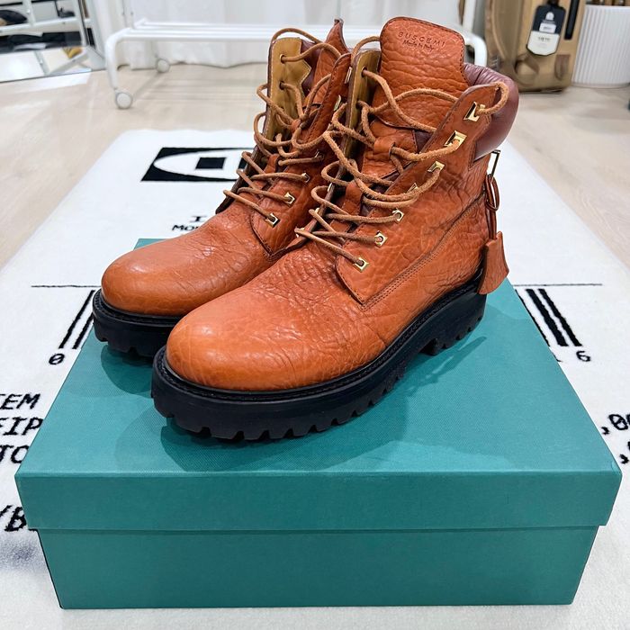 Buscemi RARE Men's Buscemi Site Leather Boot Cognac Colorway | Grailed