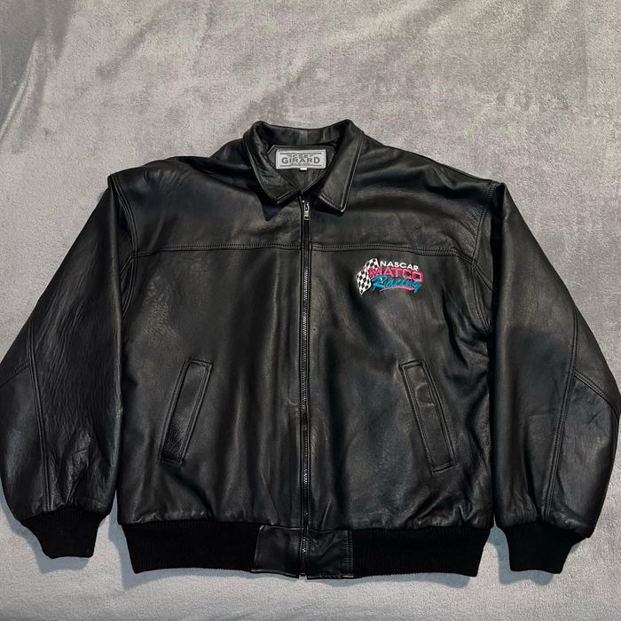 NASCAR Vintage 90s Nascar Leather Jacket 🏁 | Grailed