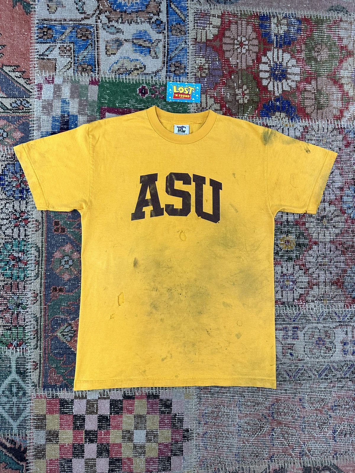 Vintage ‘90s Vintage Arizona State University Thrashed School Tee | Grailed
